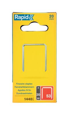 Agrafe galva 20 mm Rapid, 1440 pièces