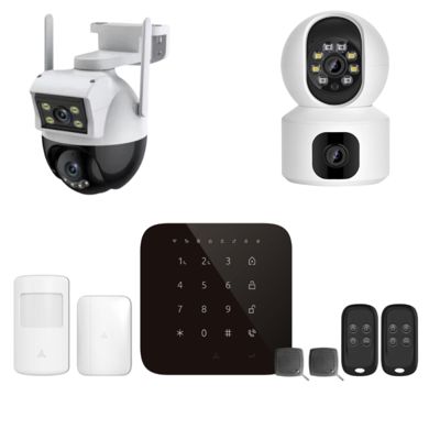 Alarme maison wifi et gsm 4G sans fil connectée Casa Noire avec 2 ...
