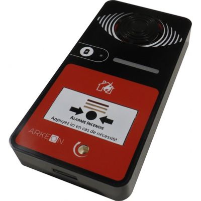 Alarme type 4 à pile autonomie 5 ans coloris noir - Arkeon