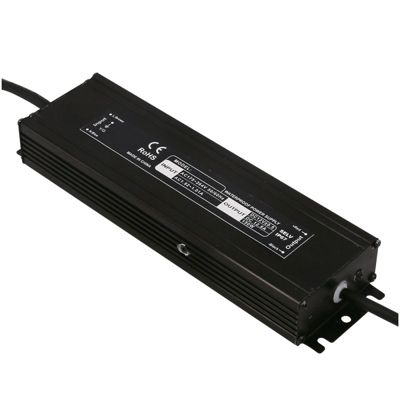 Alimentation LED étanche IP67 - 100W 12V - Aluminium Noir - Garantie 3 Ans
