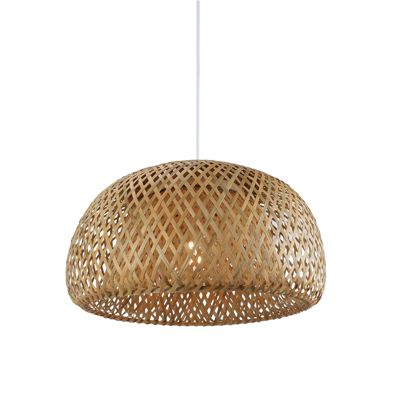 ALPINALUZ Suspension Circulaire en Rotin et Bambou 3 Double AbatJour ...