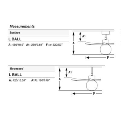 AMELIA L BALL LED Ventilateur de plafond blanc