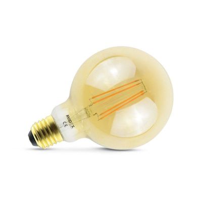 Ampoule LED E27 G95 Filament 8W 360 1055lm - Blanc Naturel 4000K | Castorama
