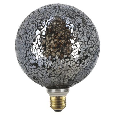 Ampoule LED E27 globe mosaïque Ø12,5cm 470lm blanc chaud Girard Sudron | Castorama
