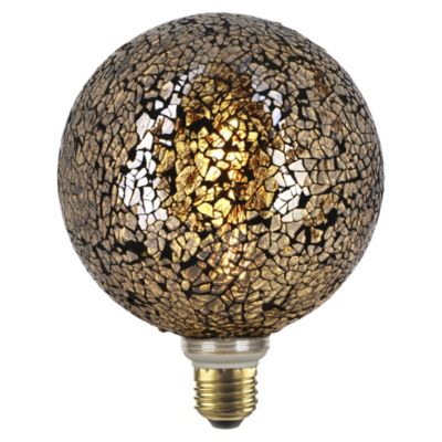 Ampoule LED E27 globe mosaïque Ø12,5cm 470lm blanc chaud Girard Sudron | Castorama