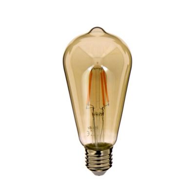 Ampoule LED E27 ST64 filament ambré 230 lm blanc chaud 4 W Xanlite