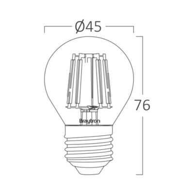 Ampoule LED G45 E27 4W 3000K 470 lm