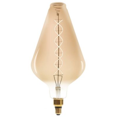 Ampoule LED Pyramide ambrée - filament torsadé E27 - Atmosphera