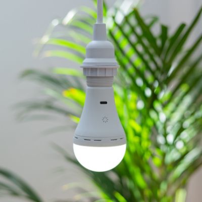 Ampoule LED rechargeable dimmable Lapera blanc IP20 E27 350lm Newgarden