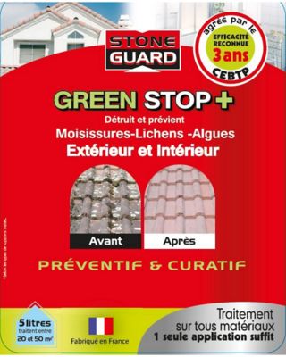 Anti mousse Stone Guard green stop 5L