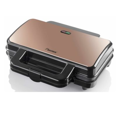 Appareil à croque- monsieur 900w Bestron ASM90XLCO copper collection