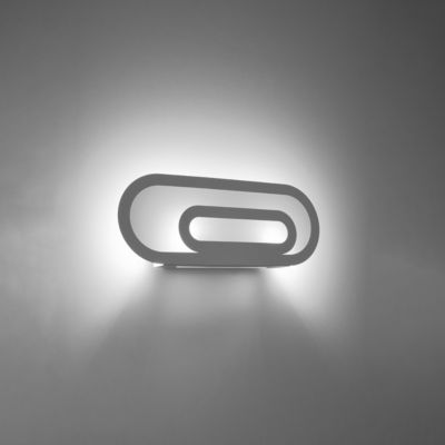 Applique en acier/PVC 2 ampoules 3000K - 40x6x15cm Sollux