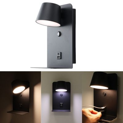 Applique LED Orientable 6W avec Interrupteur et Chargement USB et Type ...