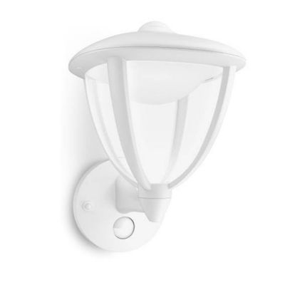 Applique murale extérieure à détection Philips Robin blanc | Castorama