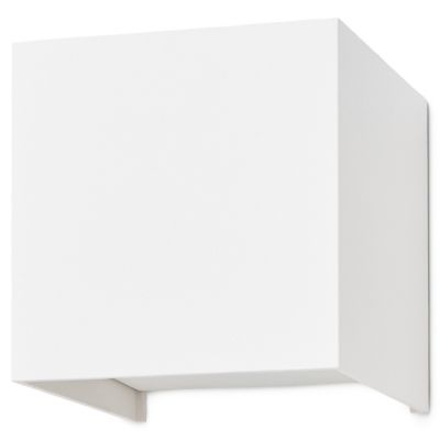 Applique murale extérieure LED Blooma Edna carré blanc IP44 | Castorama