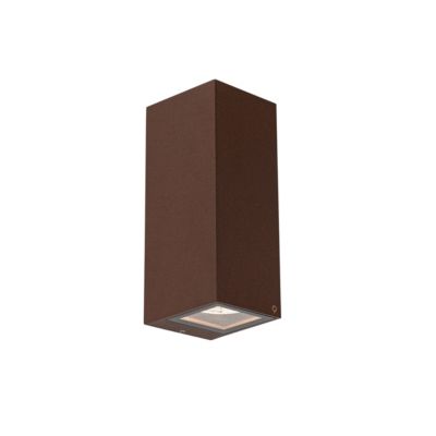 Applique murale industrielle rouille brun 2 lumières AR70 IP54 - Baleno