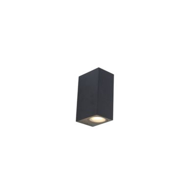 Applique murale moderne noire 2 lumières IP44 - Baleno