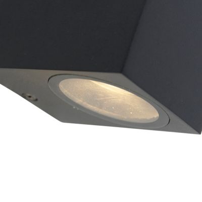 Applique murale moderne noire IP44 - Baleno