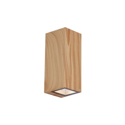 Applique Murale Scandinave Bois 2 Lampes GU10 70mm IP54 - Baleno