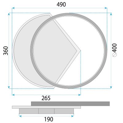 APPLIQUE MURALE TOOLIGHT LHJ077-C WHITE, BLACK