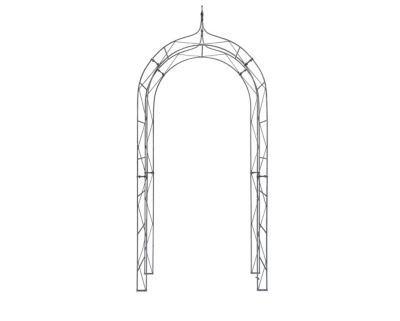 Arche de jardin HANNAH - 120 cm Galvanisé