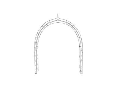 Arche de jardin HANNAH - 200 cm Galvanisé