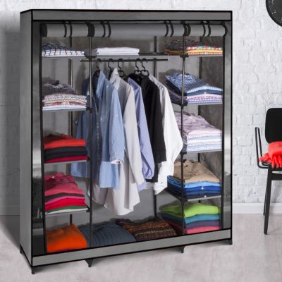 Armoire de rangement penderie pliable vêtements en tissu PARIS dressing ...