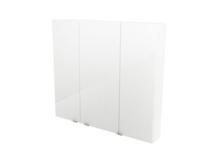 Armoire de salle de bains GoodHome Imandra blanc L.100 x H.90 x P.15 cm ...