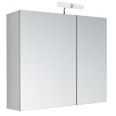 Armoire de toilette 60 cm éclairante Kle'o blanc mat