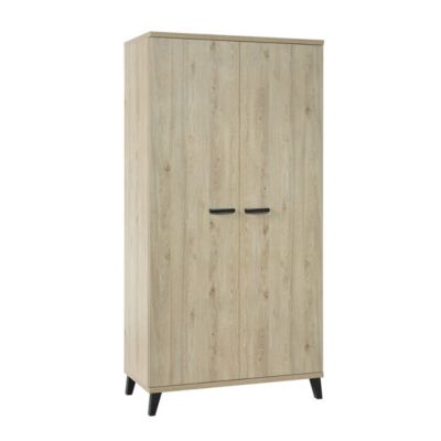Armoire enfant 2 portes DANAE Chene clair Rangement robuste au style ...