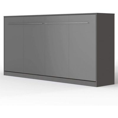 Armoire Lit escamotable 90x200cm Supérieur Horizontal Lit Mural ...