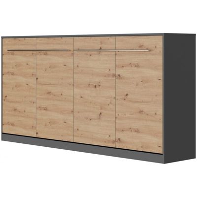 Armoire Lit escamotable 90x200cm Supérieur Horizontal Lit Mural ...