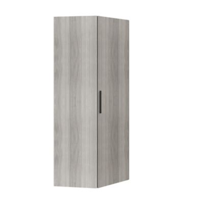 Armoire penderie d'angle effet chêne grisé avec porte battante GoodHome ...