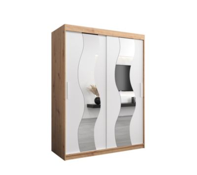Armoire SEWILLA à portes coulissantes H. 200 x L. 150 x P. 62, 2 portes