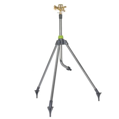 Arroseur de jardin rotatif sur trépied Alu Portée max 14 m Raccord ...