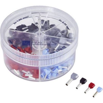 Assortiment de 200 embouts doubles Vogt Verbindungstechnik 737060 ...