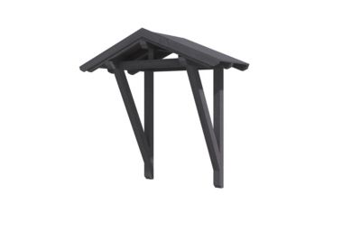 Auvent bois SKAN HOLZ Siegen 2, 247x116cm, épicéa, traitement coloré ...