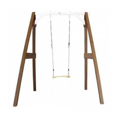 AXI Portique simple en bois 1 balançoire Marron Blanc 160x181x207cm