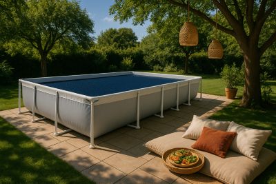 Bâche à Bulles Piscine Eco-Recyclée Rectangle 7,15 x 3,50 m ...