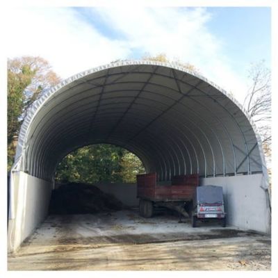 Bâche Camion 640 gr/m - Gris clair - Long 10 m, Larg 14.50 m