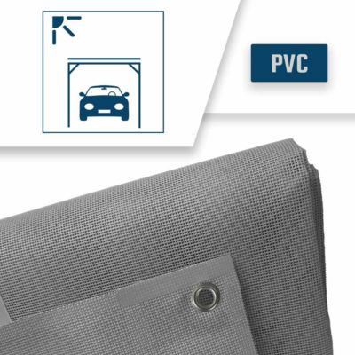 Bâche Carport Micro-Perforée 2,5x3 m Grise - Garantie 5 ans TECPLAST ...