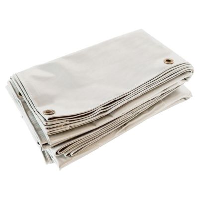Bâche de Protection 3x4 m Blanc Crème - Garantie 5 ans TECPLAST ...