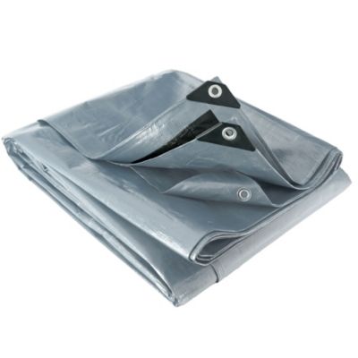 Bâche multifonctions grise et noire 200 g/m2 WERKA PRO
