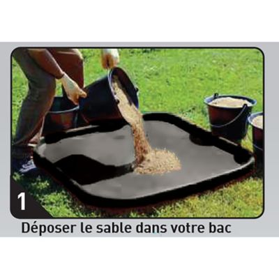 Bac à gâcher ciment 90 x 90 cm Ocai