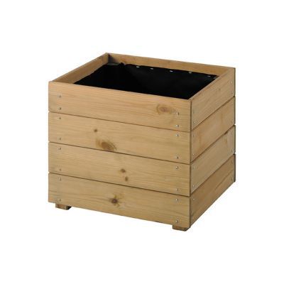 Bac carré pin Essencia 40 x 40 x h.39,5 cm | Castorama