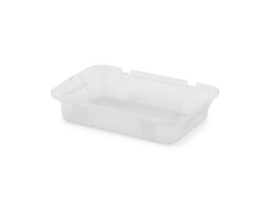 Bac de rangement en plastique rectangulaire transparent capacité 5 l ...