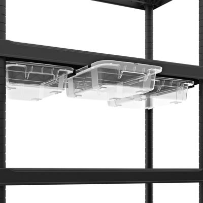 Bac de rangement en plastique rectangulaire transparent capacité 5 l ...