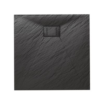Bac à douche 90x90x2,6 CM Carré Anthracite Effet Pierre mod. Blend ...