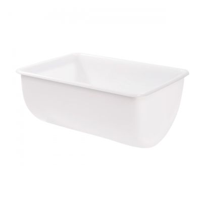 Bac grand volume semi-cylindrique 170 L - blanc