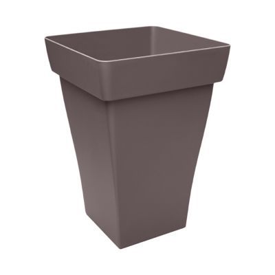 Bac plastique Poetic Roméo+ taupe 47 x 47 x h.67 cm | Castorama